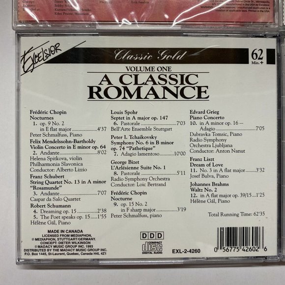 Media | Excelsior Classic Gold 4 Cd Lot Romantic Dance Classics Classic ...